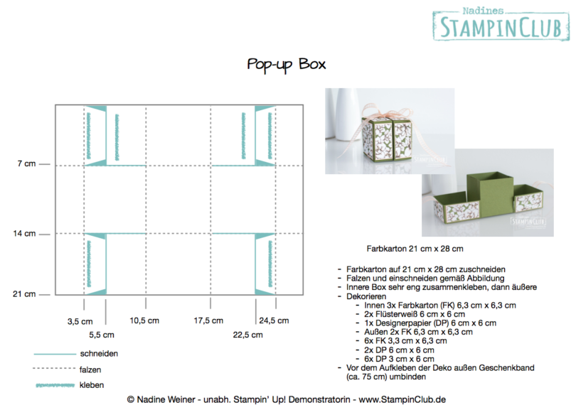 Anleitung: Pop-up Box Magnolienweg • StampinClub - Stampin‘ Up! Ideen ...