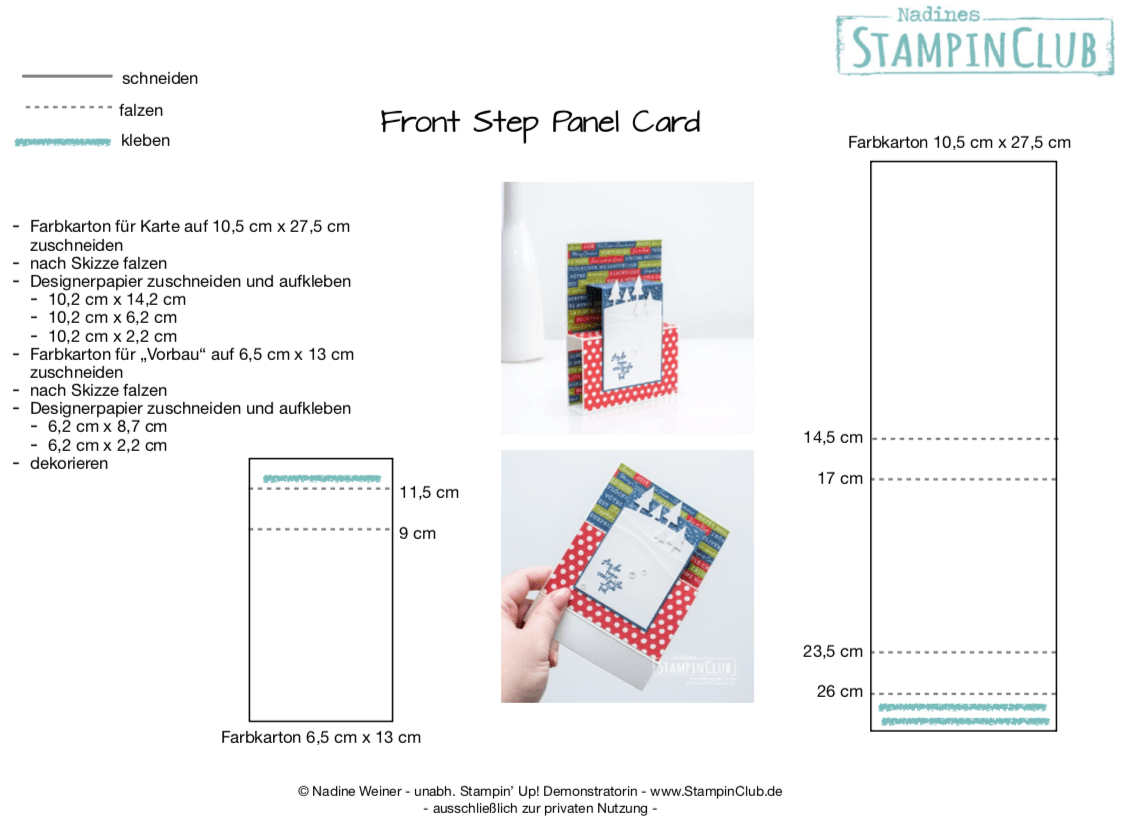 Front Step Panel Card • StampinClub - Stampin‘ Up! Ideen mit ...